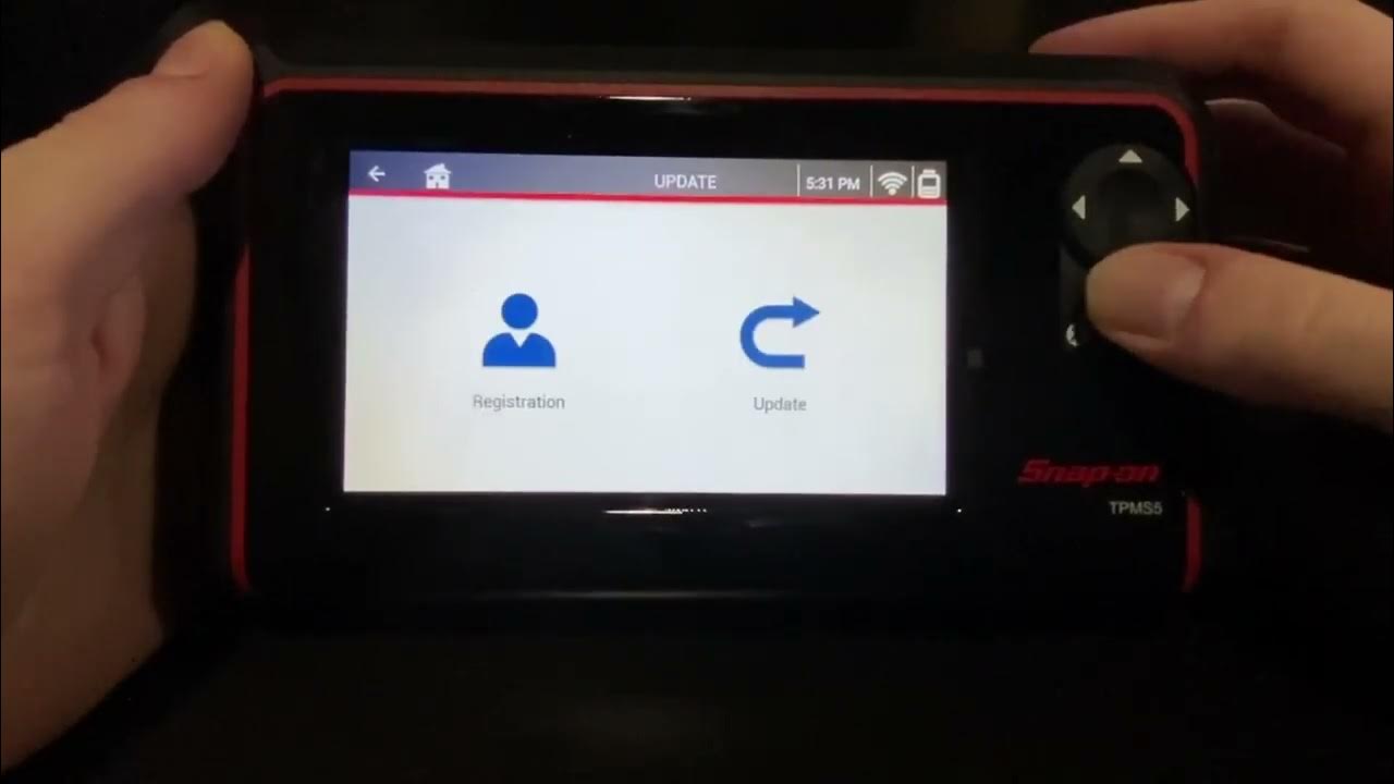 Snap-on TPMS5 Tutorials: Register and Updating - YouTube