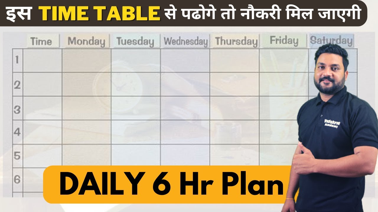 Best time table for New Students | UKPSC Preparation | Uttarakhand SI ...