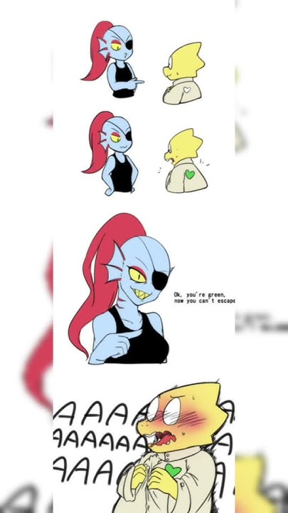 undyne alphys #undertale #comics #void #undertaleau #undyne #alphys #shorts #undersoft #rek # ...