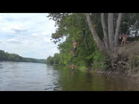 Delaware River Rope Swing - Wes