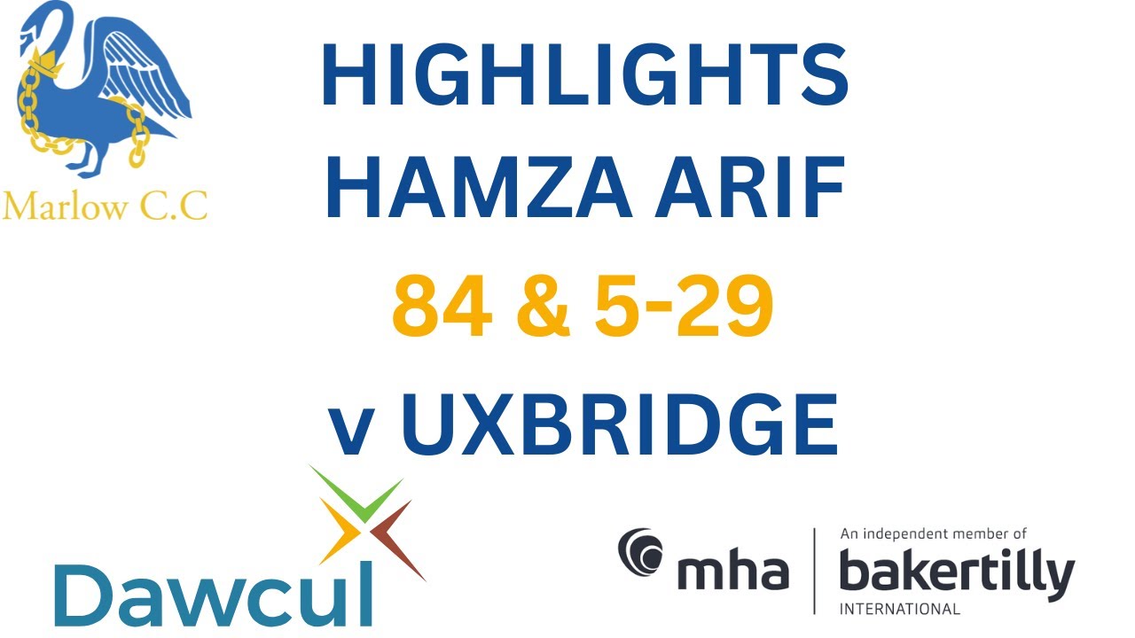 Hamza Arif 84 & 5-29 v Uxbridge - YouTube