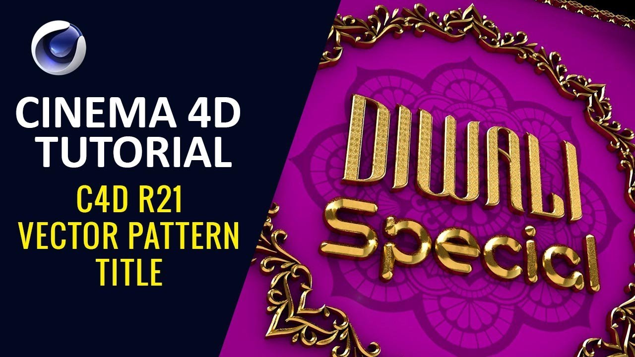 C4D R21 Vector Pattern Title - Cinema 4D Tutorial - YouTube