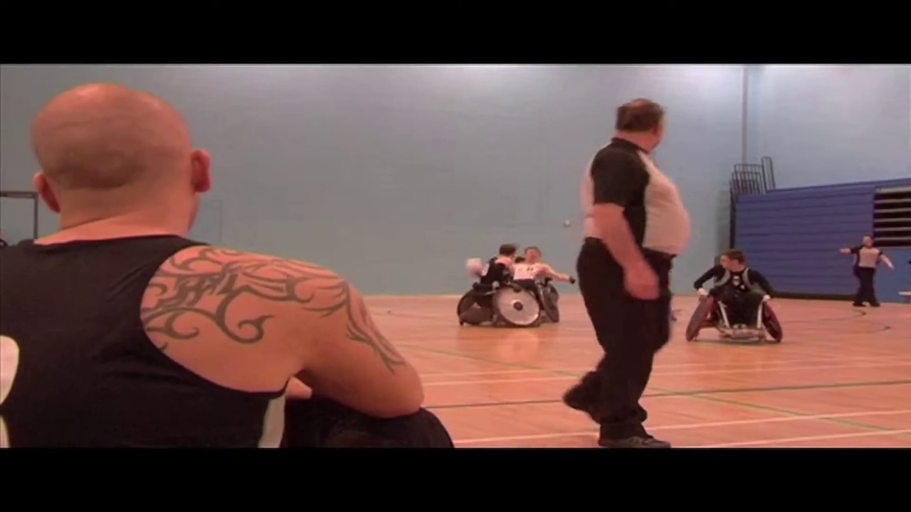 Murderball Wheelchair Quadriplegic Rugby Leicester Tigers - YouTube
