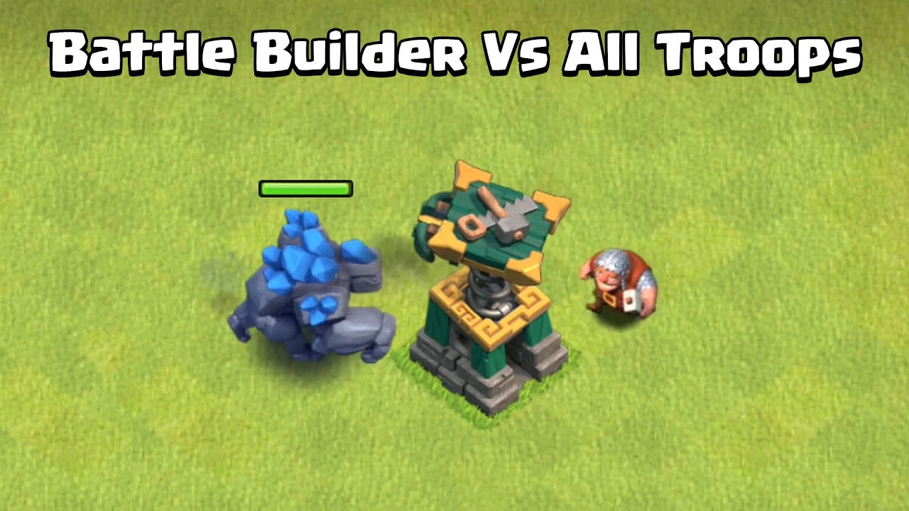 Battle BUILDER Vs All Troops | Clash of Clans Epic Gameplay - YouTube