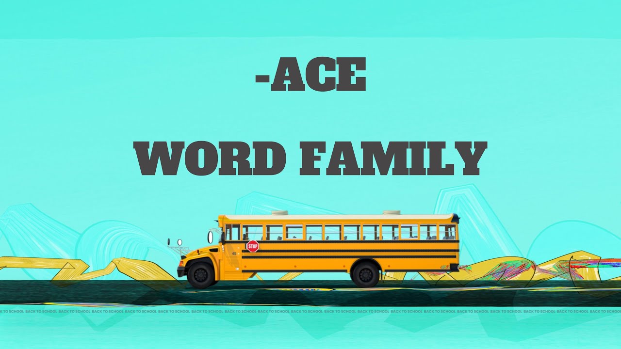 Word Family -ace | Rhyming words | Phonics songs | Learn to read with ...