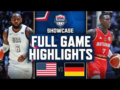 USA vs Germany | USAB SHOWCASE|| full game highlight || July 22,2024 ...