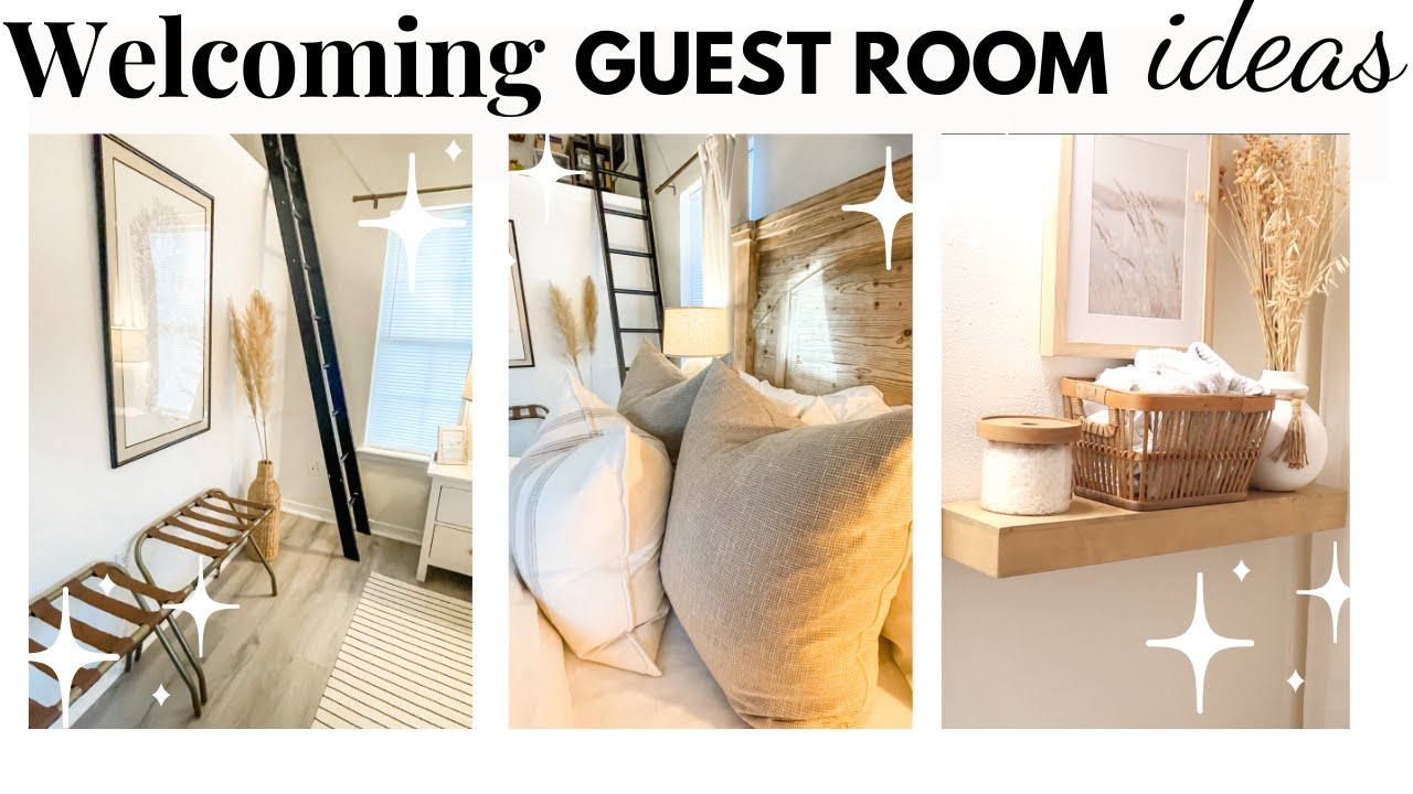 Welcoming Guest Room Ideas | Guest Room Decorating Ideas | Flexispot S3 ...