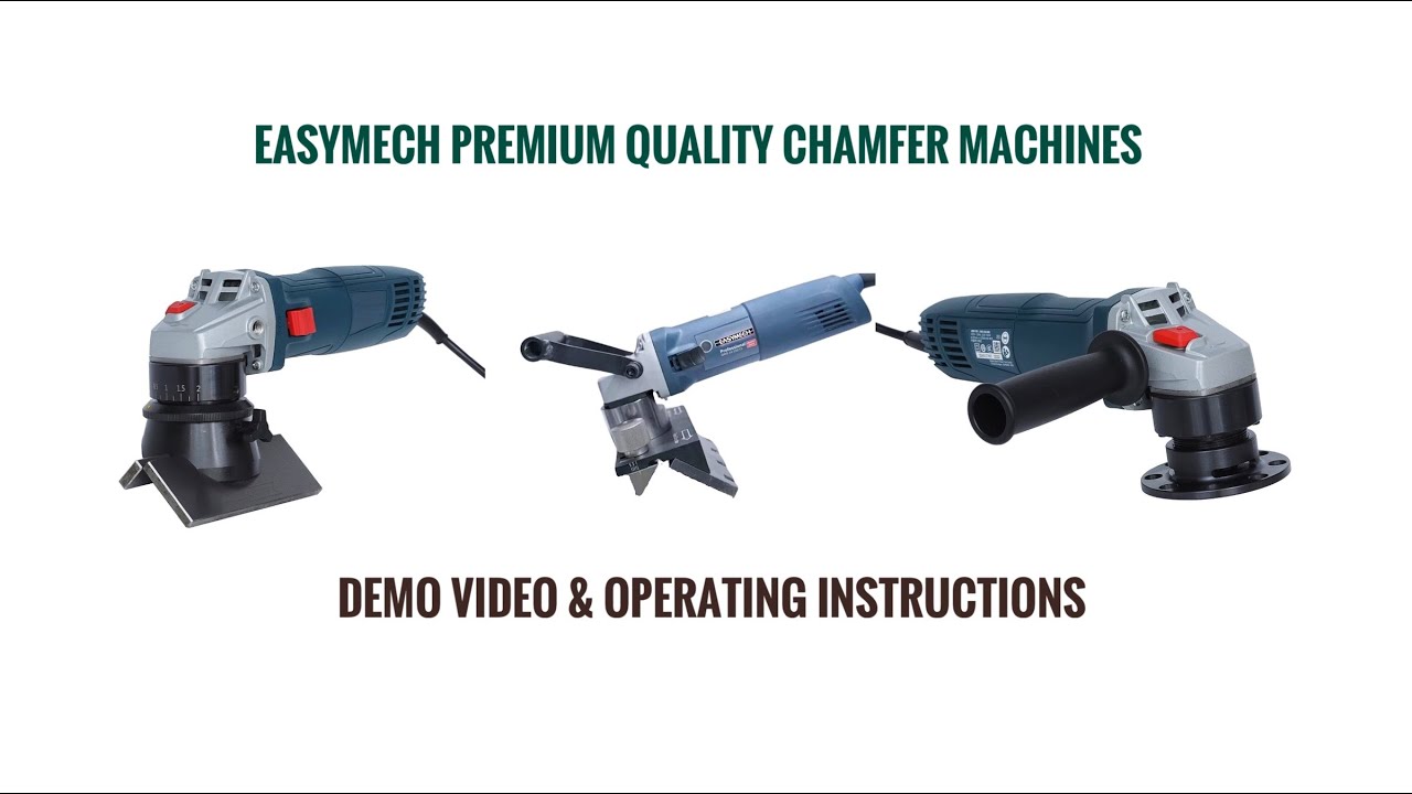 Easymech chamfer machines operating instructions by ...