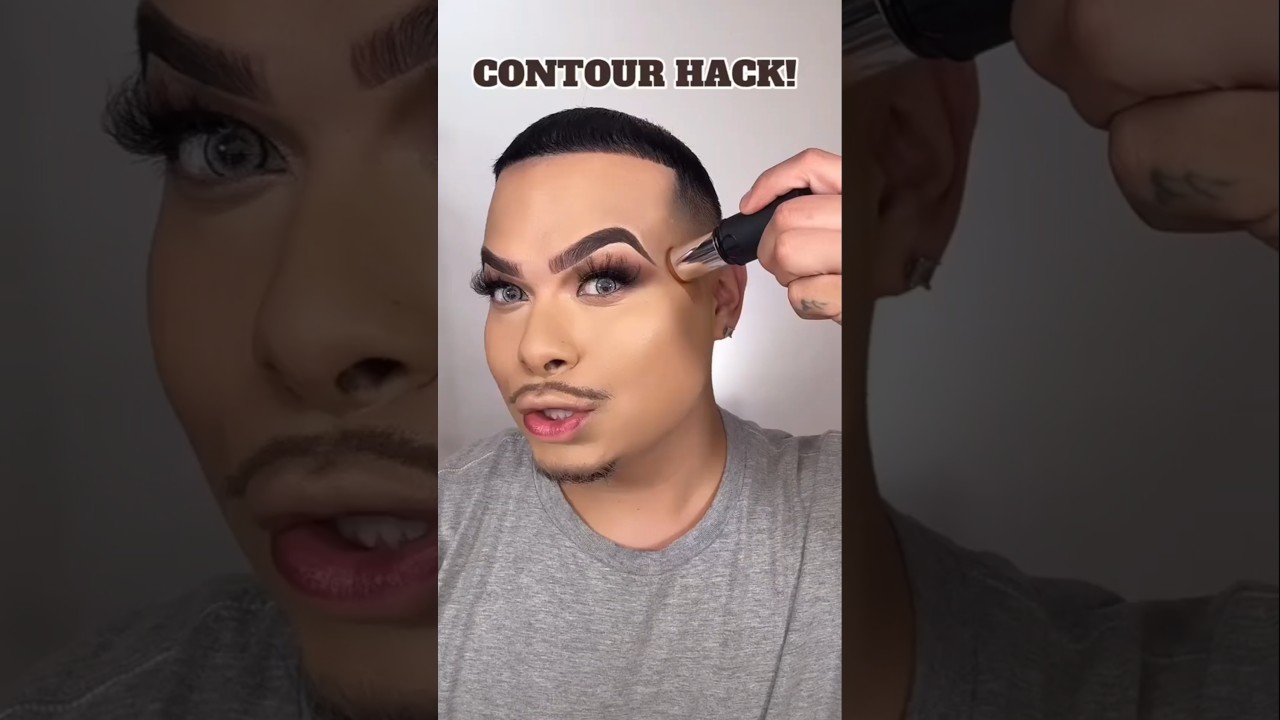 lets try this viral contour hack😍 #shortsviral #shortsfeed #ytshorts #trendingshorts # ...