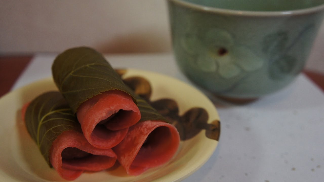 Wagashi Sakura Mochi Kit Japanese Traditional Sweets Making Kit - YouTube