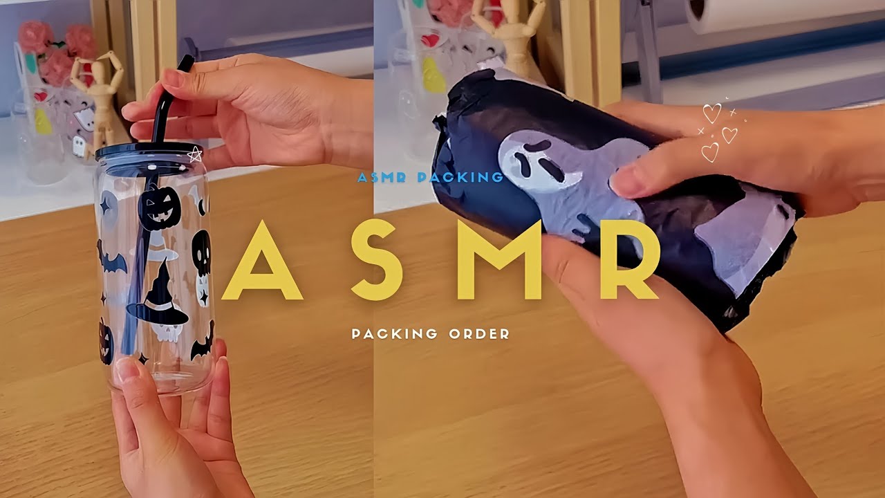 Asmr ️ Let's pack orders 🎀 |pack with me and enjoy Asmr sound ️ ️ - YouTube