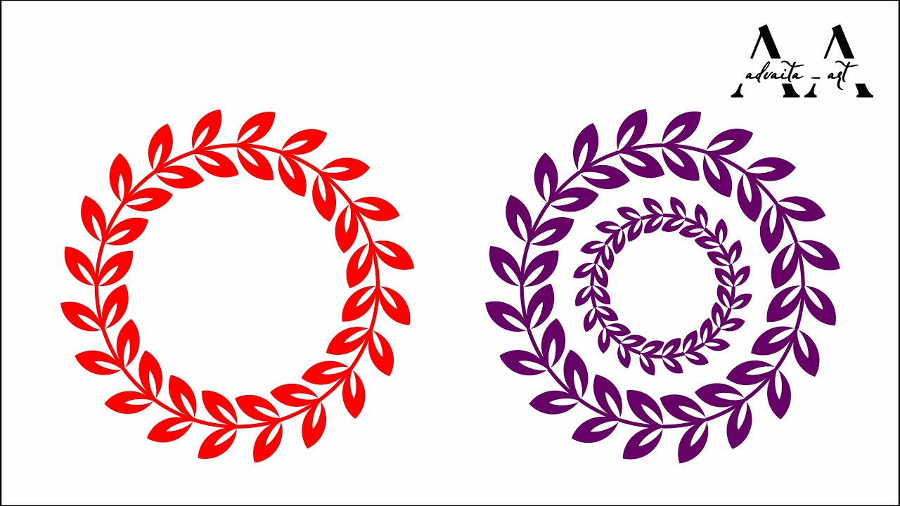 Corel Draw Two Beautiful Rangoli Design - YouTube