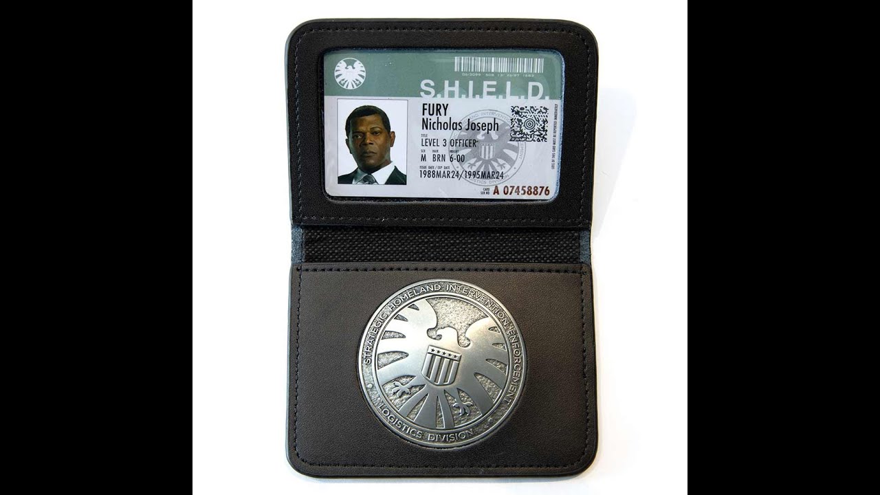Marvel - Nick Fury SHIELD ID Badge Wallet Replica Unboxing - YouTube