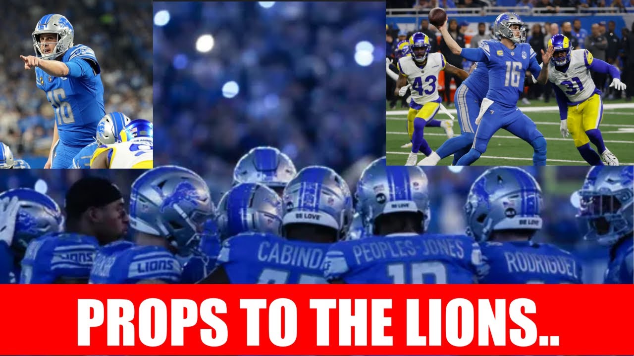 The Detroit Lions BEAT The Los Angeles Rams.PROPS to The Detroit Lions ...