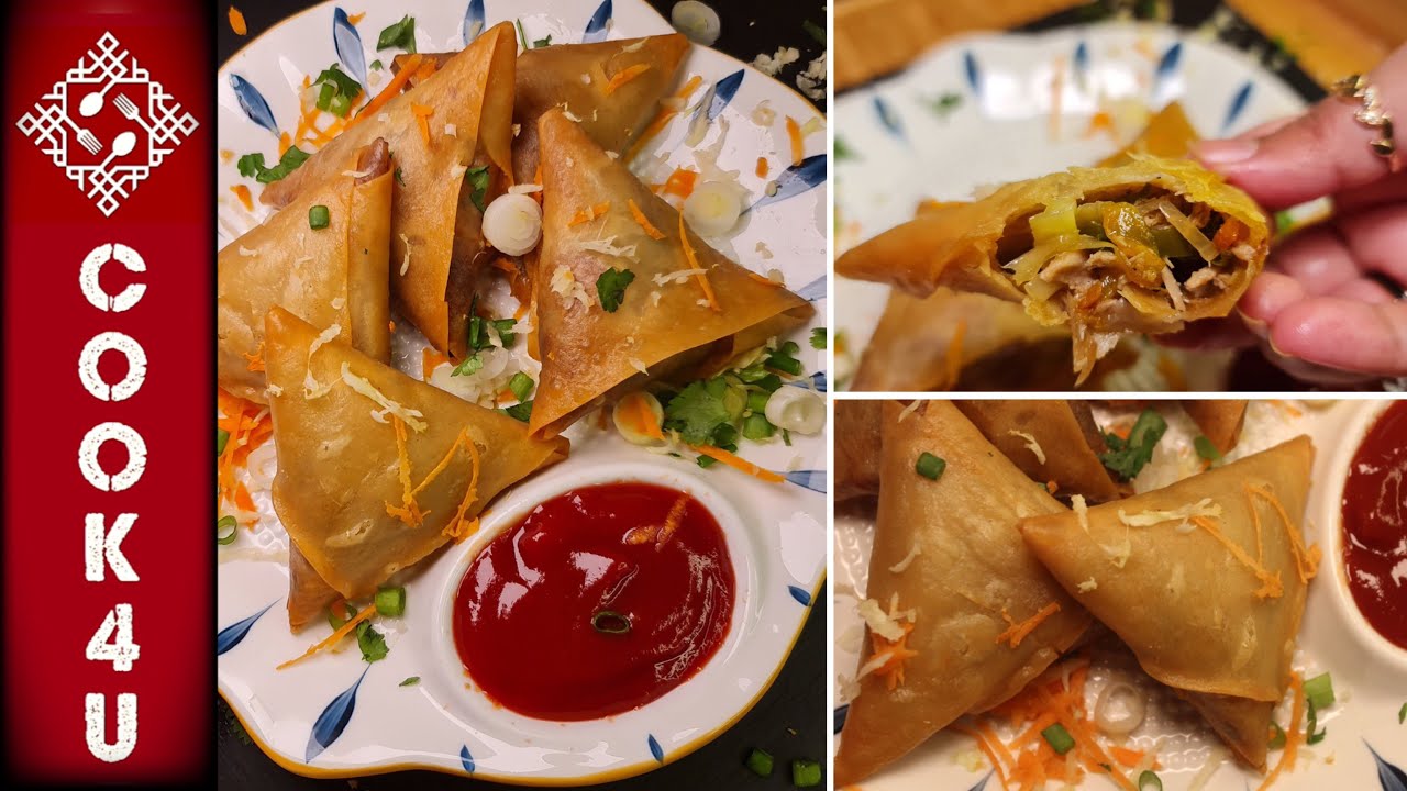 Chicken Vegetable Samosa | Chinese Samosas Recipe | Make and Freeze ...