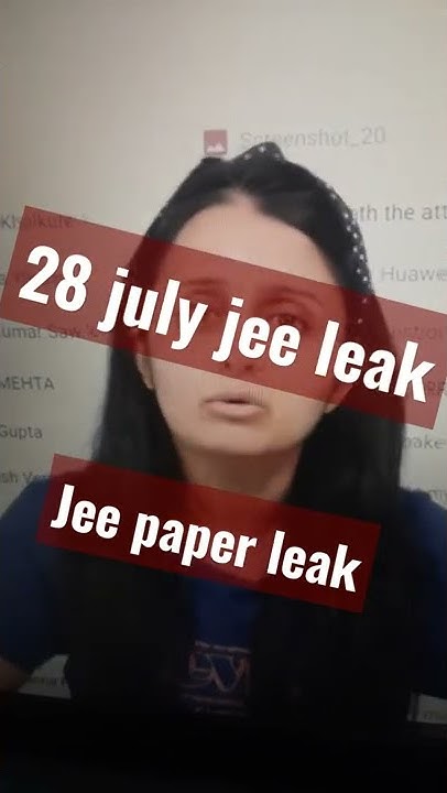 jee paper leak 28 july | jee mains paper leak #jee #jeepaperleak - YouTube