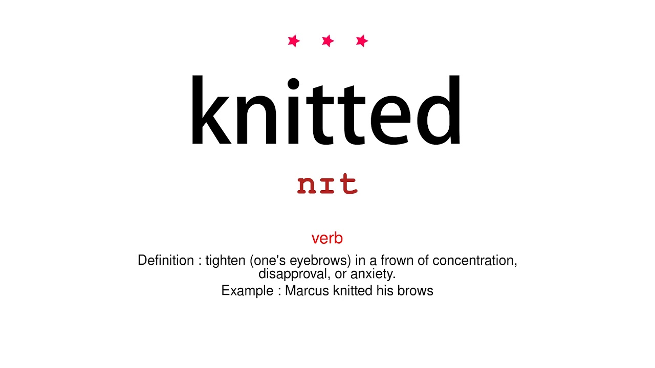 How to pronounce knitted - Vocab Today - YouTube