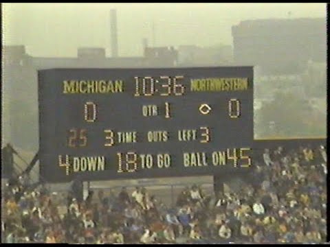 1984 Northwestern @ Michigan; Pressbox w/ Radio Sound - YouTube