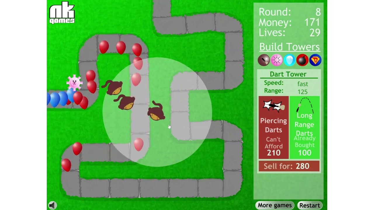 Bloons Tower Defense 1 Gameplay - YouTube