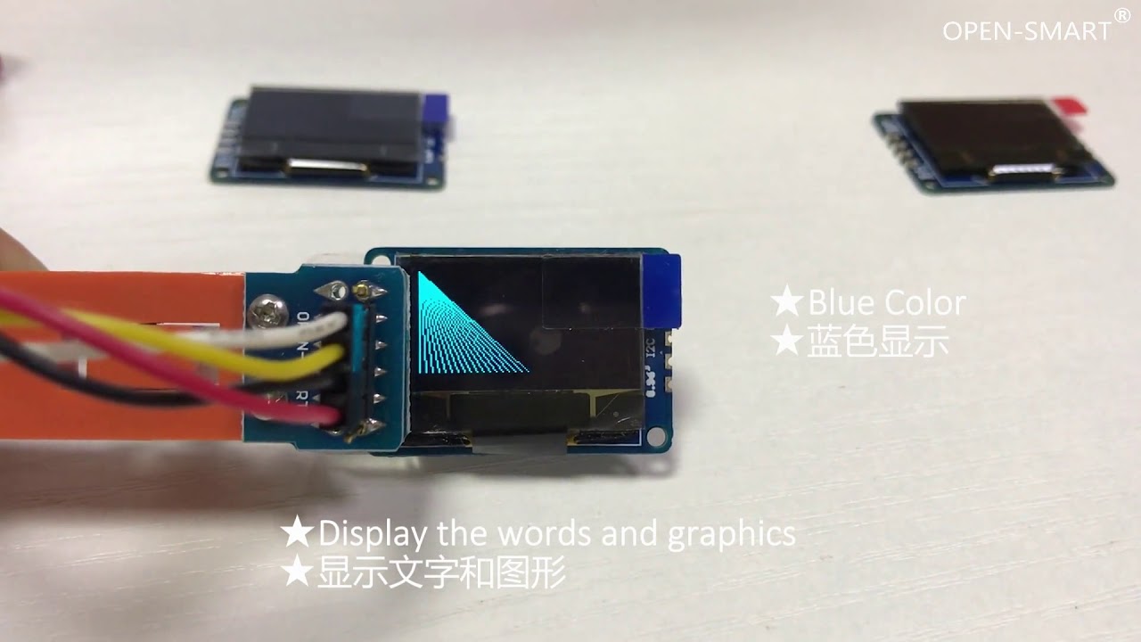 OPEN SMART 0 96INCH I2C OLED Display tutorial for Arduino - YouTube