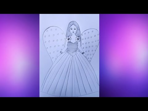 Pari ka Chitra !! Pari drawing !! Drawing tutorial !! - YouTube
