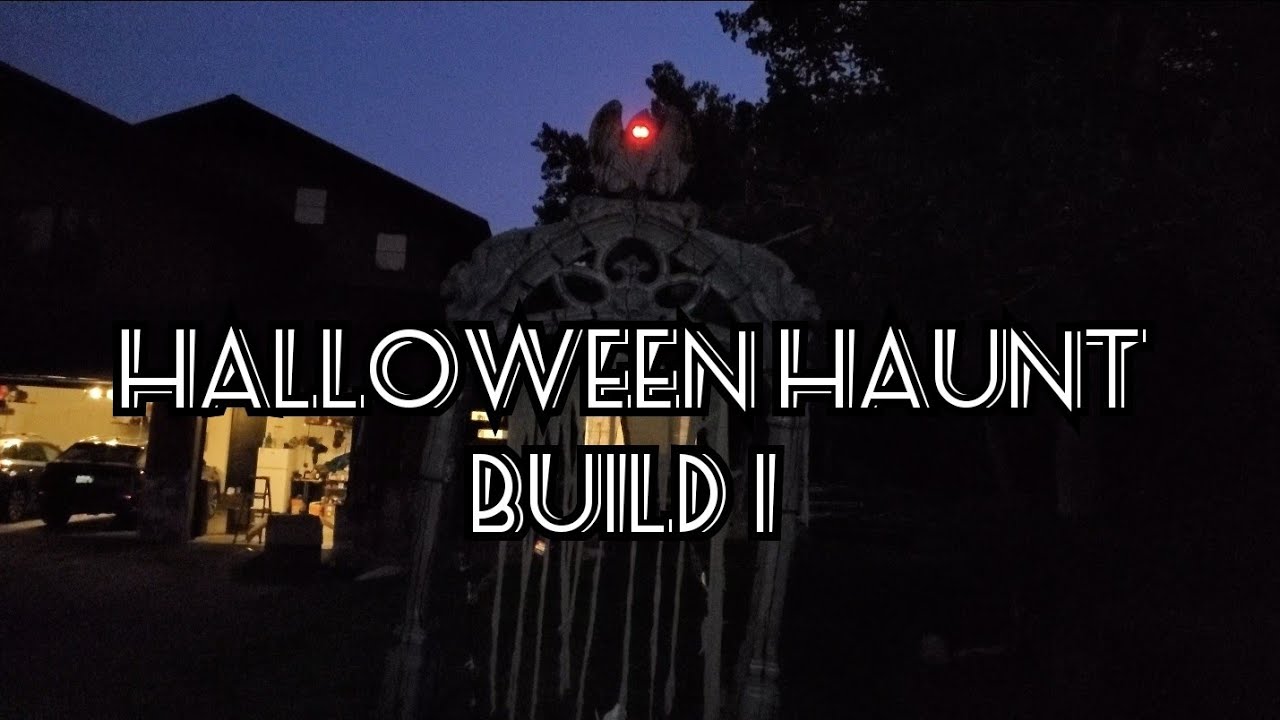 Halloween Haunt Build 1 | Haunted Trail Structure And Basic Decorations ...