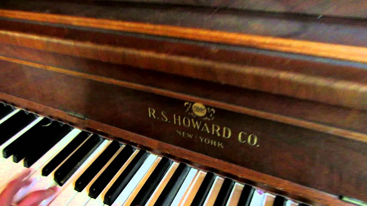Hailey play RC Howard upright piano - YouTube