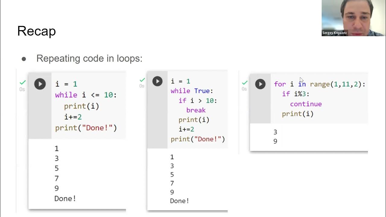 W9: Intro to Python- Day 3 - YouTube
