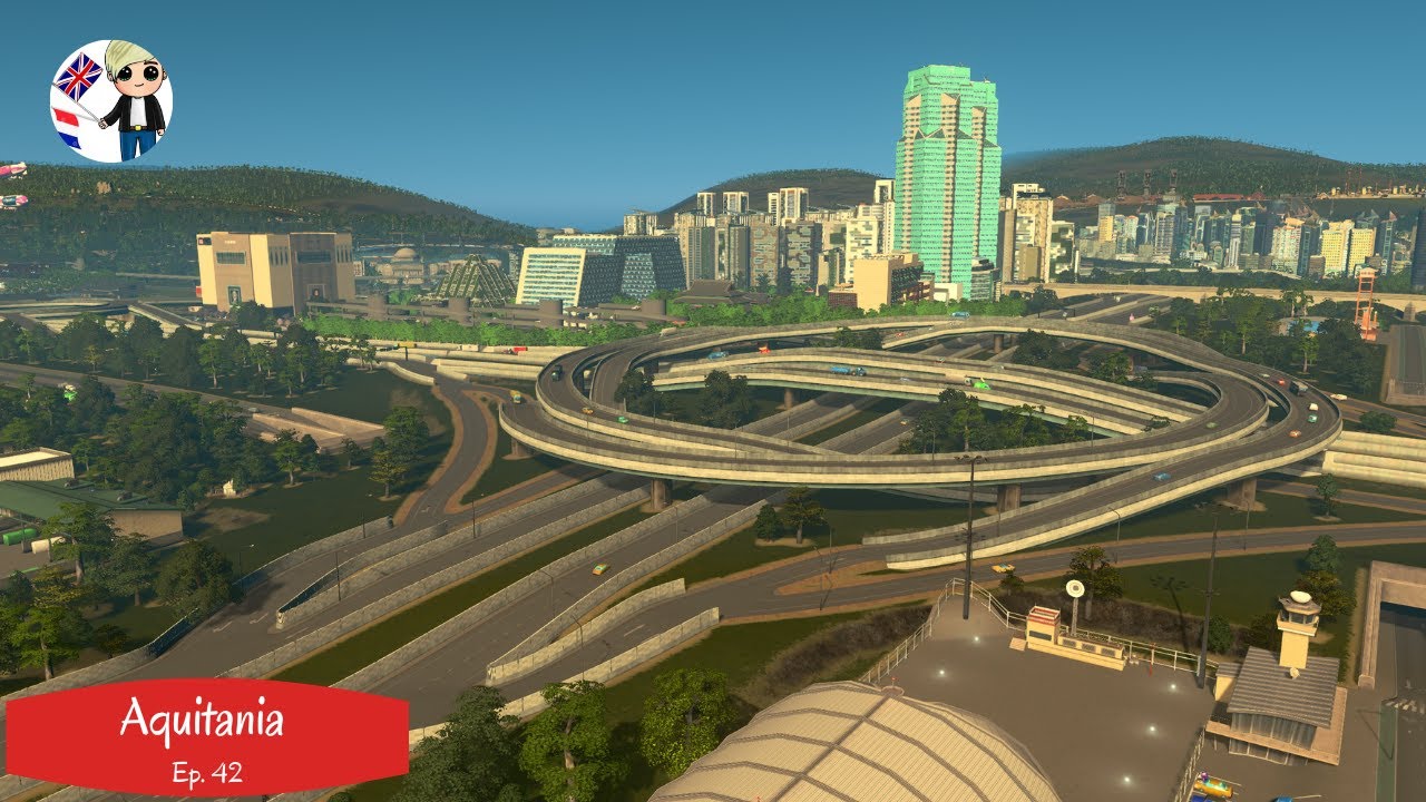 BIG NEW INTERSECTION in Cities Skylines Aquitania Part 42 - YouTube