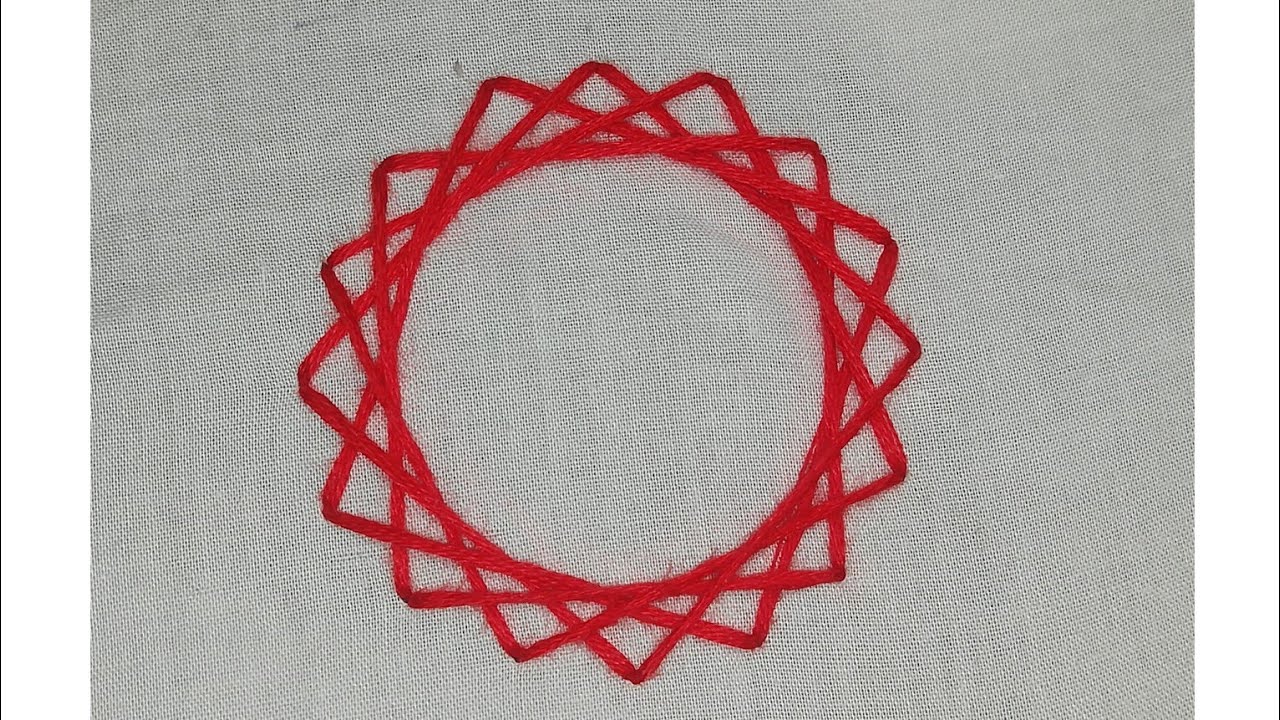 Beautiful Circle embroidery tutorial|#handembroidery # ...