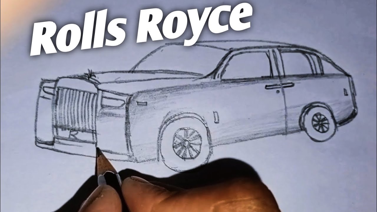 Rolls Royce car drawing | rolls Royce car | rolls Royce car art video# ...