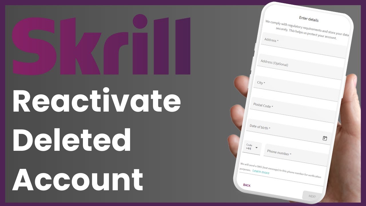 Skrill : How to Reactivate Deleted Account - ReOpen Closed Skrill ...