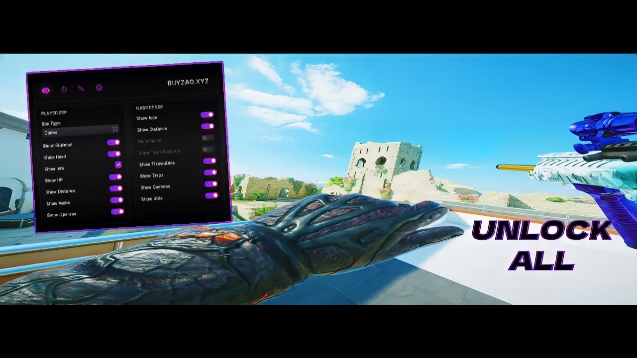 Using Ruyzaq.XYZ to Dog Champs (Unlock All, Walls, Aimbot, Etc ...