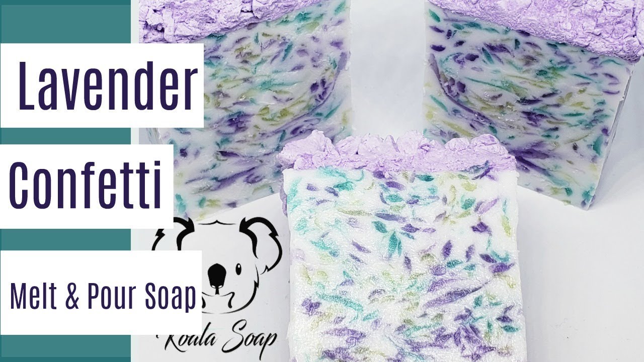 MWP Piping Lavender Confetti Melt and Pour Soap - YouTube