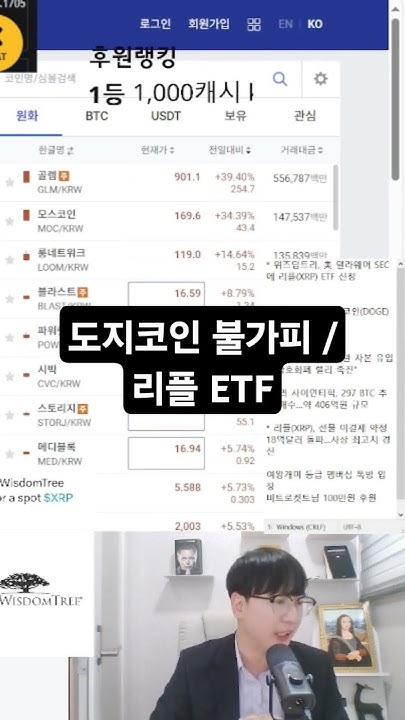 도지코인 불가피 / 리플 ETF #비트코인 #리플 #도지코인 - YouTube