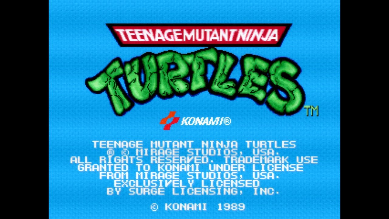 Teenage Mutant Ninja Turtles (KONAMI 1989) - YouTube