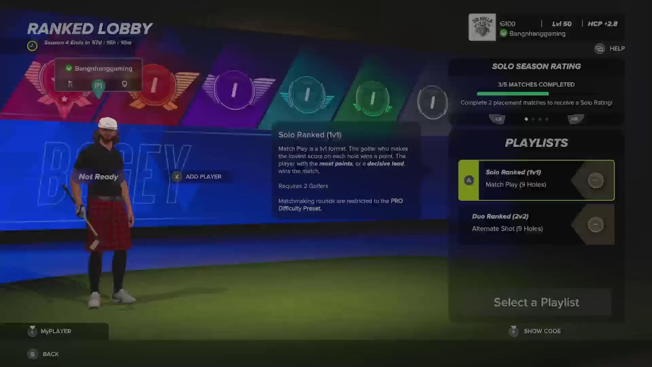 PGA 2K online and ranked #pgatour2k23 #ranked1v1 - YouTube