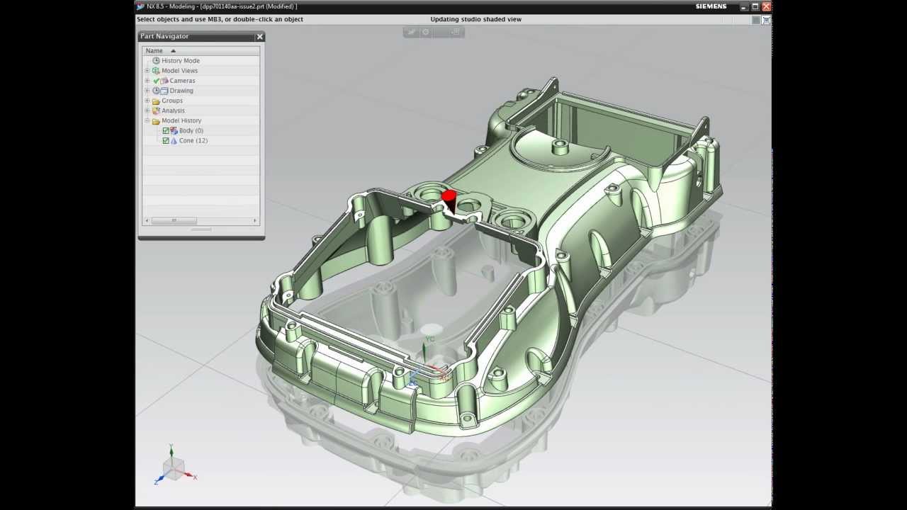 NX 8.5: Analyze mold flow in NX - YouTube