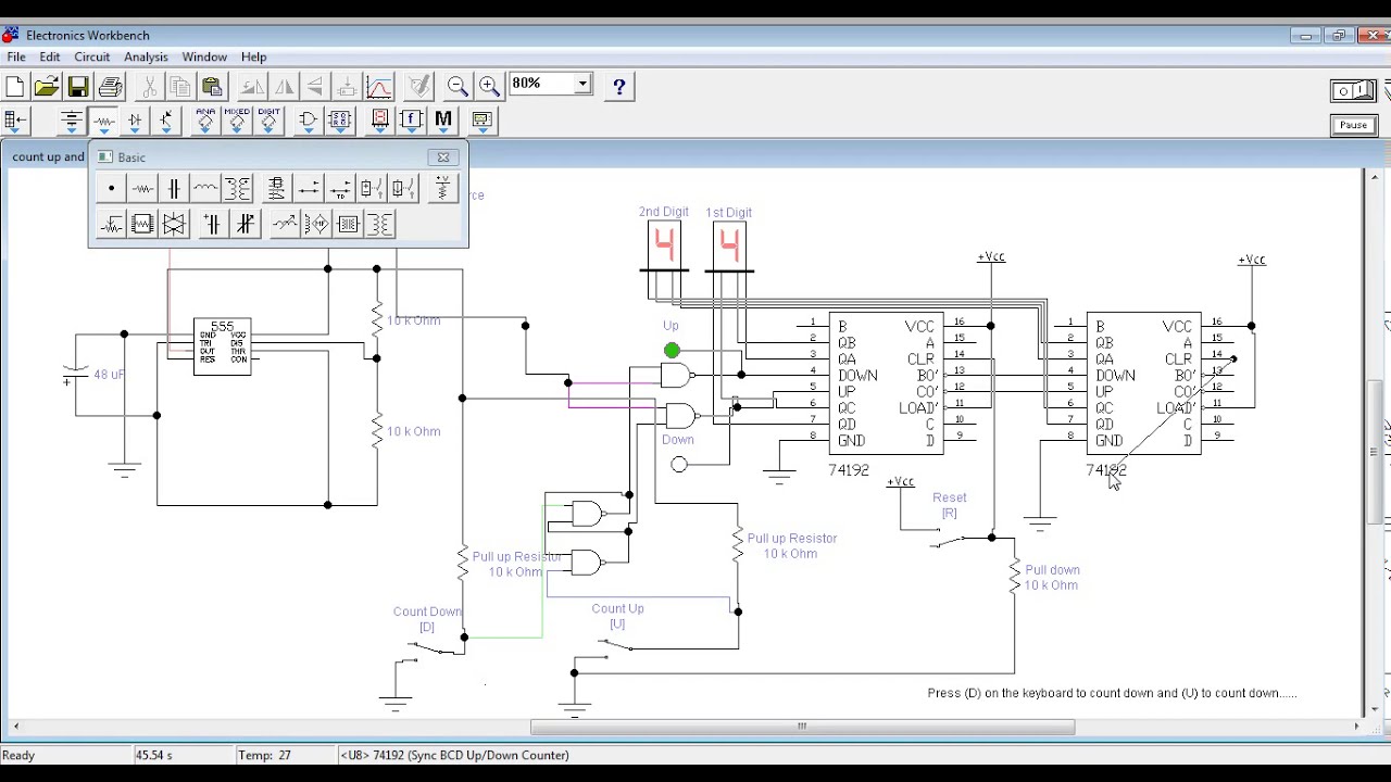Basic Counter Circuit - Old School - YouTube