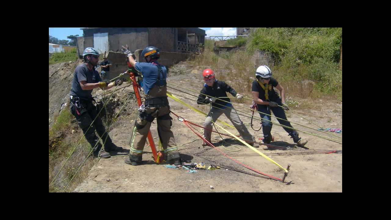 Rescate con Cuerdas - Capacitaciones varias Chile 2012 - YouTube