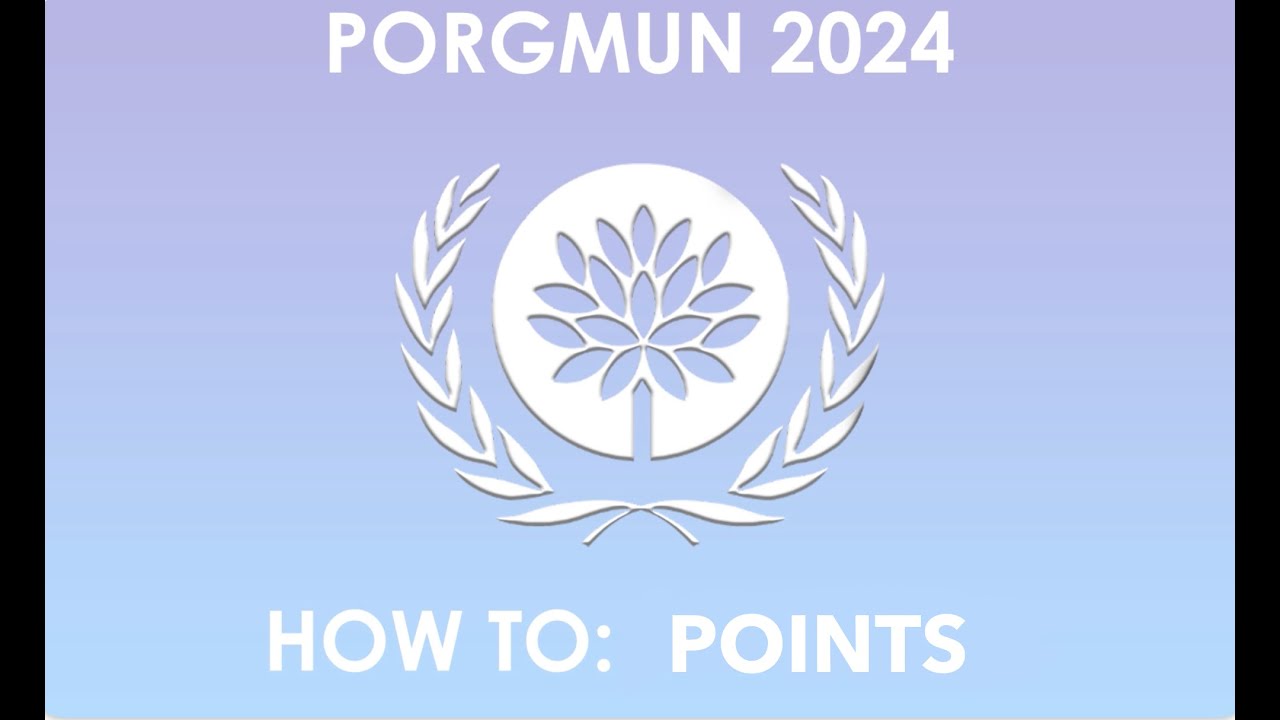 How to MUN - Points - YouTube