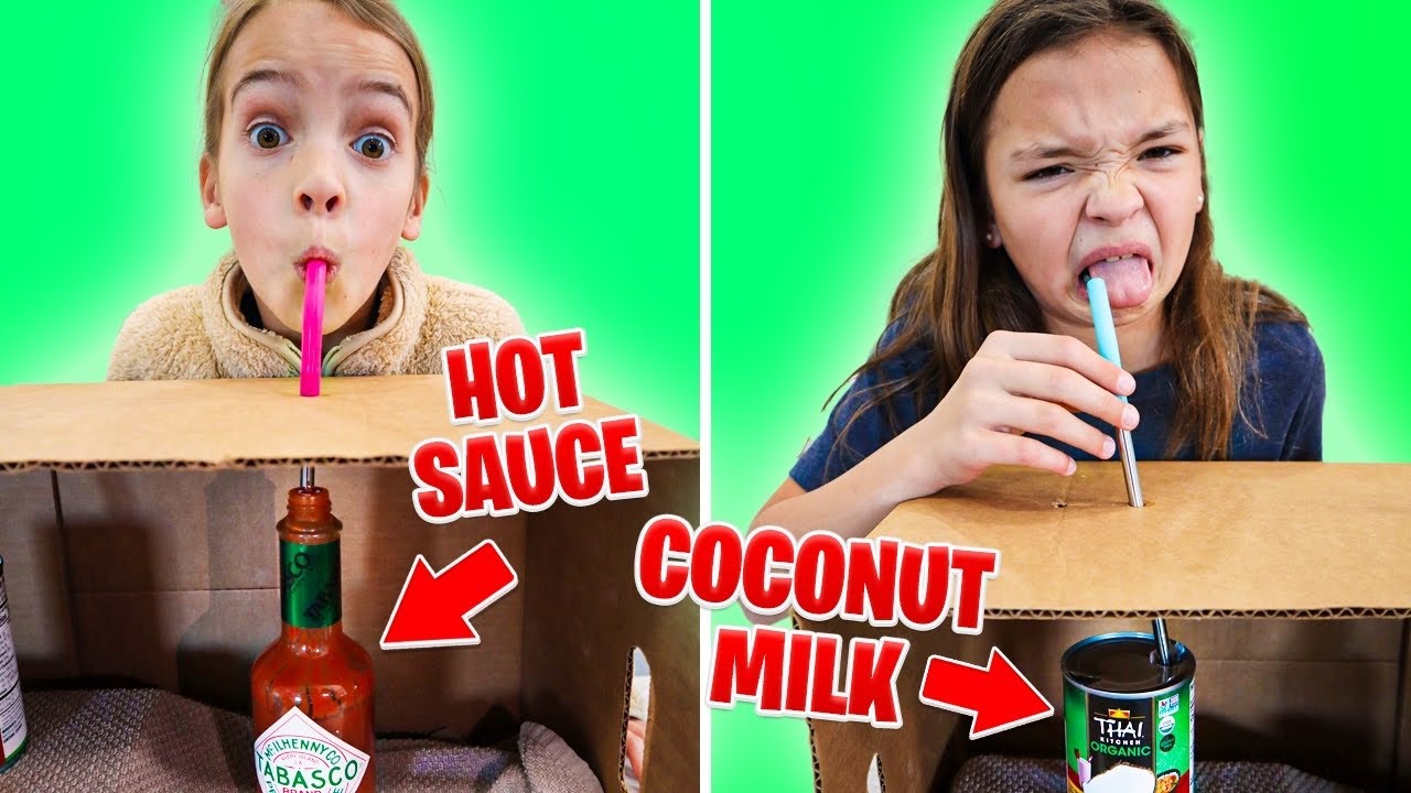 Mystery STRAW DRINK Challenge! - YouTube