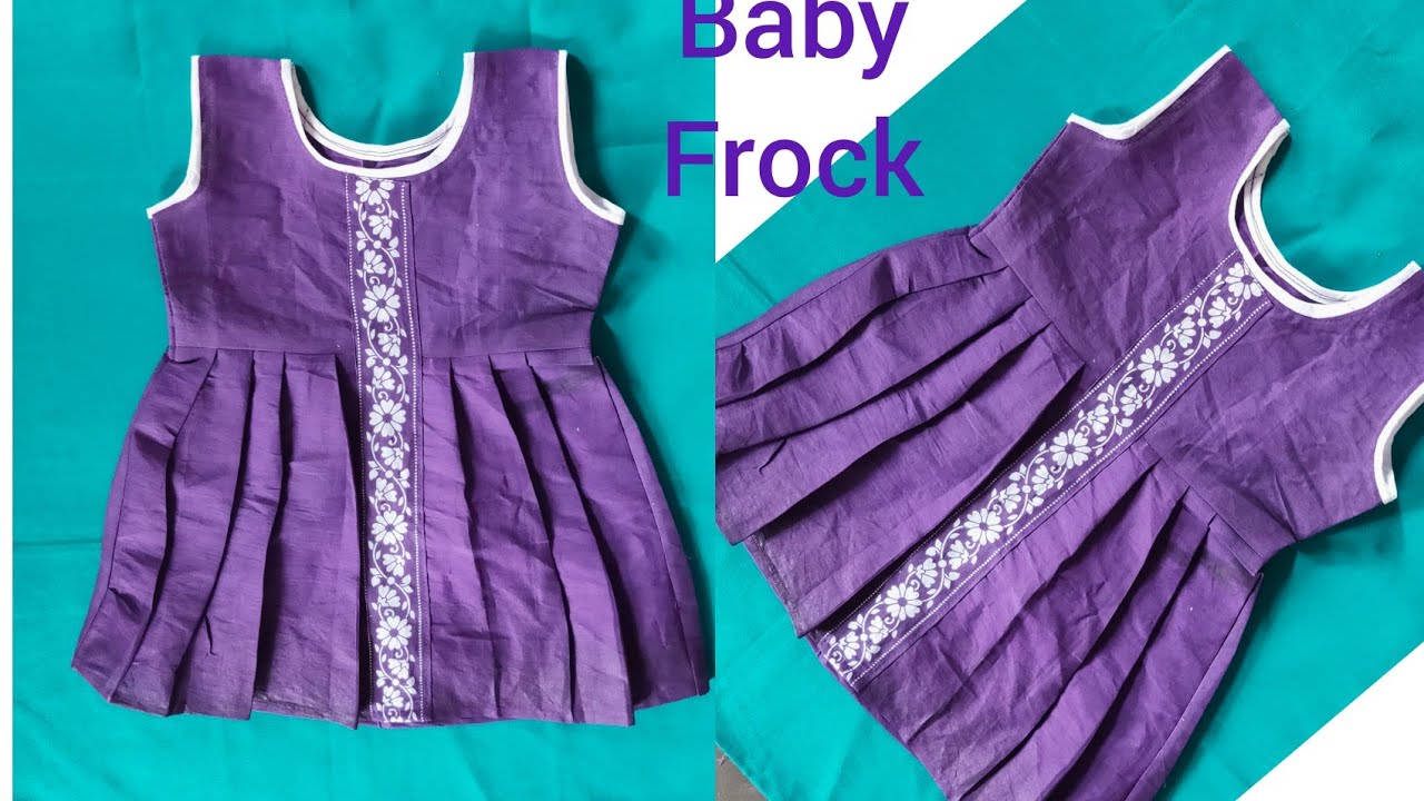 Baby frock designs / Cotton baby frock cutting and stitching method ...