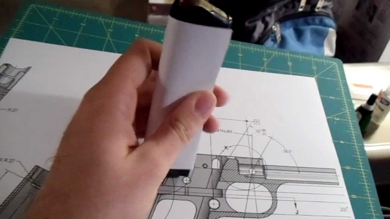 Paper 1911 - how to cut out the Upper Magwell - YouTube