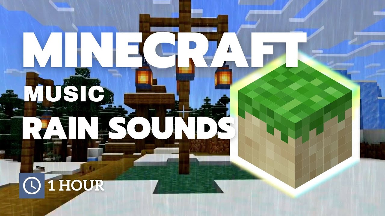 Minecraft Relaxing Music 1 Hour | Rain & Visuals - YouTube