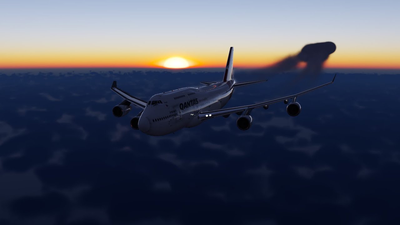 Beautiful 10 hour flight on Boeing 747. - YouTube