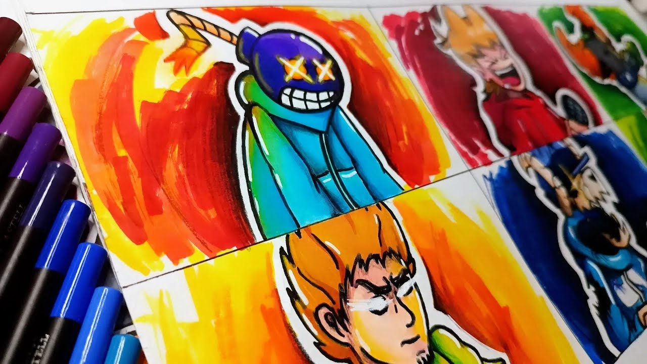 Drawing all FNF OPPONENTS [ FRIDAY NIGHT FUNKIN' ] PT2 - YouTube