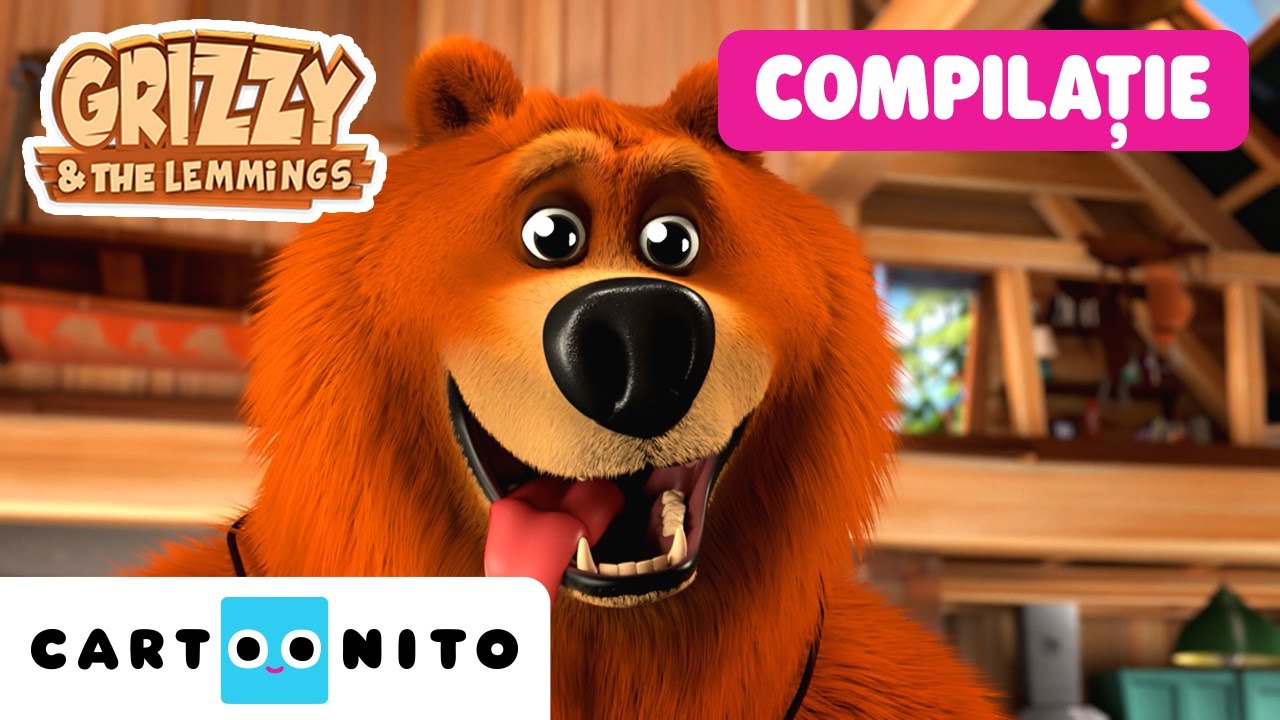 Compilație cu vijelia din pădure | Grizzy și lemingii | Cartoonito ...