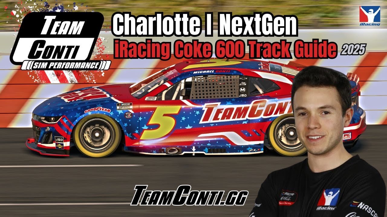 2025 iRacing Coke 600 Track Guide by Team Conti Sim Performance - YouTube