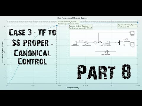 Case 3 : TF to SS ( Proper ) - Canonical Control Part 8 - YouTube
